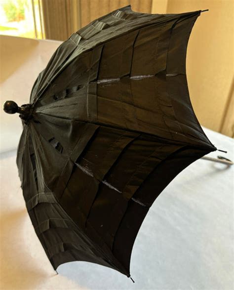 Victorian Folding Parasol Unusual Curled Handle Evadress Patterns