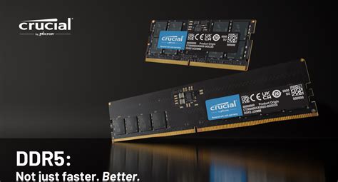Crucial Now Has 24 Gb And 48 Gb Ddr5 Memory Options For Desktop And Laptop Pcs