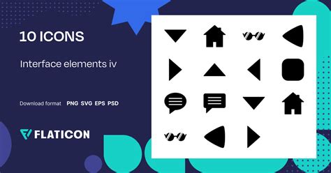 Interface Elements Iv Icon Pack 10 Svg Icons