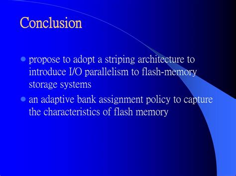 Ppt An Adaptive Striping Architecture For Flash Memory Storage