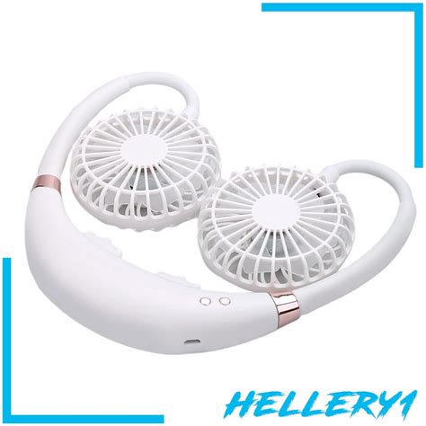 Hellery1 พัดลมแบบคล้องคอชาร์จ Usb ขนาดพกพาสําหรับบ้านออฟฟิศ Hellery11