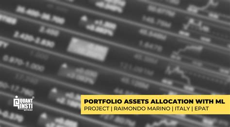 Portfolio Assets Allocation With Machine Learning