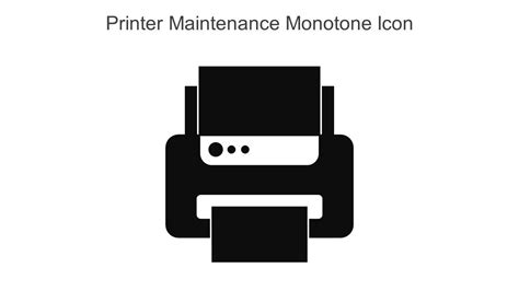 Printer Maintenance Monotone Icon In Powerpoint Pptx Png And Editable Eps Format PPT Template