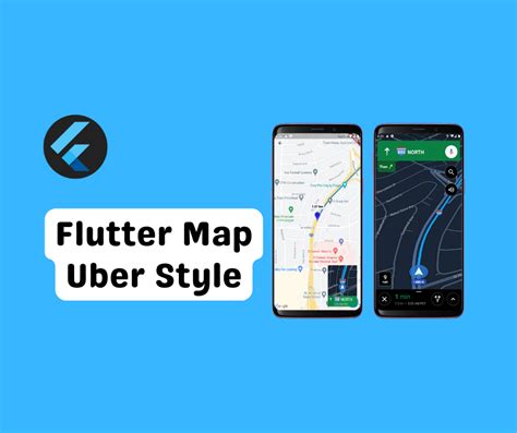 Lazytechno Flutter Map Navigation Uber Style Full