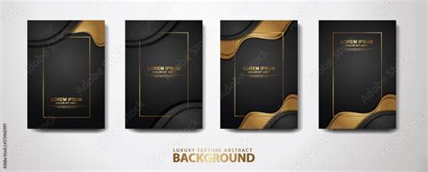 Vector Set Of Cover Design Template With Futuristic And Dynamic Overlap Layers Background With