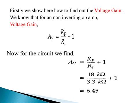 A Presentation Of Designmath And Explanation Of Non Inverting Pptx