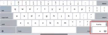 Activate IPads Hidden Floating Keyboard To Use Slide To Type