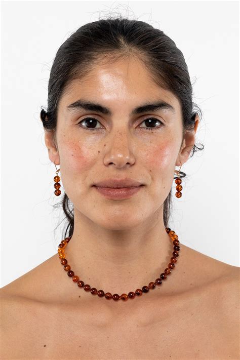 Jwl8bc 8mm Beaded Choker Beaded Choker Beaded Drop Earrings Chokers