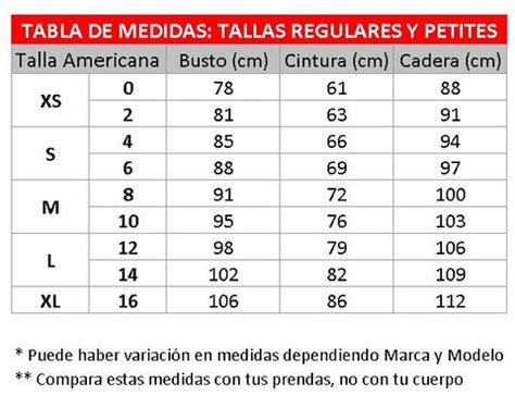 Venta Tallas De Pantalones De Mujer Mexicanas A Americanas En Stock