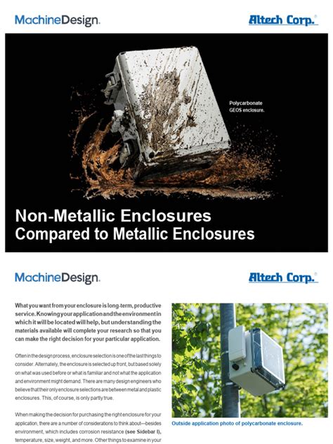 Altech Whitepaper Enclosure Materials Pdf Corrosion Metals