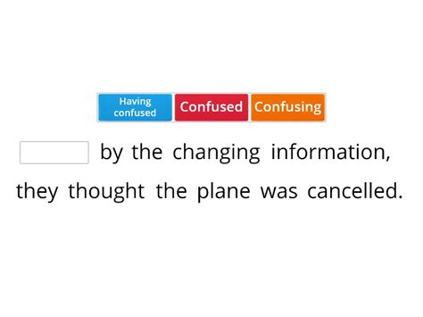 Participle Clauses Test Your Grammar 2 Complete The Sentence