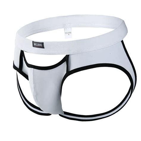 ₩11 061에서 섹시한 G 스트링 끈 팬티 남성 속옷 독특한 개방 비키니 스 시시 팬티 U 볼록 파우치 Jockstrap 통기성 남자 팬티 블랙 끈 팬츠 Dhgate