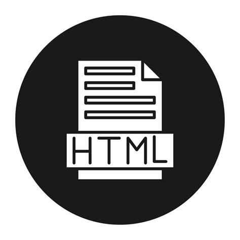 Premium Vector Html File Vector Icon Can Be Used For Coding And Development Iconset