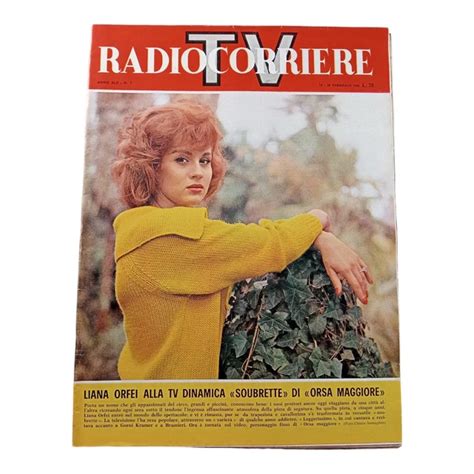 Liana Orfei Rivista Settimanale Depoca Radiocorriere Tv N°7 1965 Eur 9