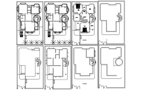 Floor Plan Of The Residential House In Autocad Cadbull Autocad