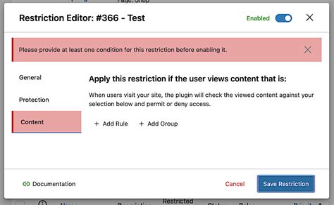 A Quick Start To Your First Global Restriction Content Control Plugin