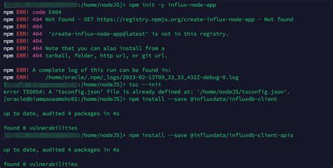 Installing Influxdb Nodejs Fails Welcome And Getting Started Influxdata Community Forums