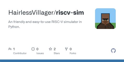 GitHub HairlessVillager Riscv Sim An Friendly And Easy To Use RISC V Simulator In Python