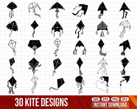 Kite Svg Bundle Kites Svg Kite Clipart Kite Cut Files For Silhouette