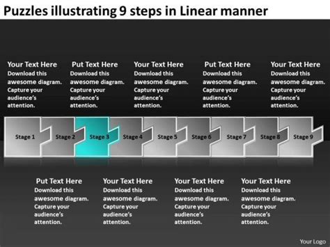 Puzzles Illustrating Steps Linear Manner Electrical Circuit Simulator PowerPoint Slides