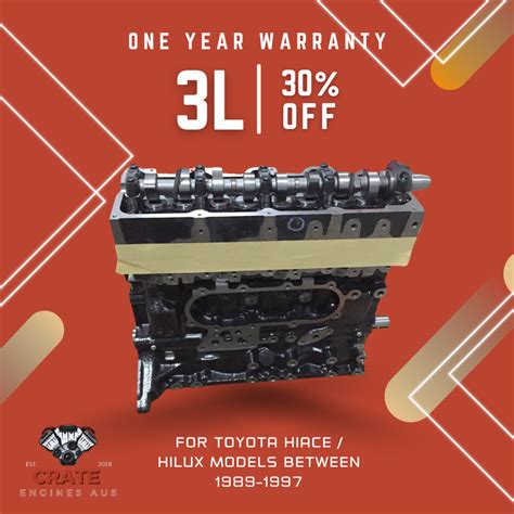 3l Engine Toyota For Sale For 1988 1997 Hiace Hilux Models 28l