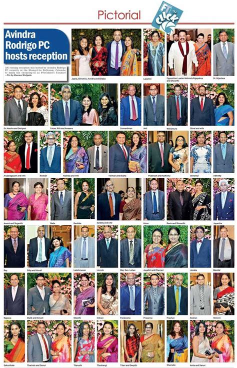 Avindra Rodrigo Pc Hosts Reception Daily Ft