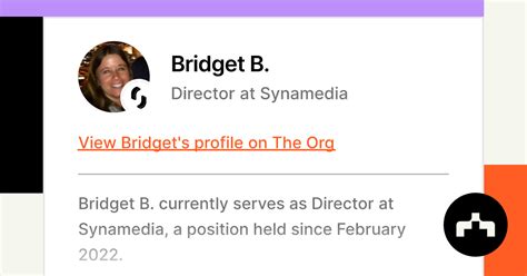 Bridget B Director At Synamedia The Org