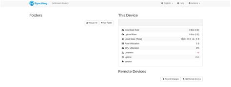 Unknown Device Error In Web UI After Upgrade Issue Syncthing Syncthing GitHub