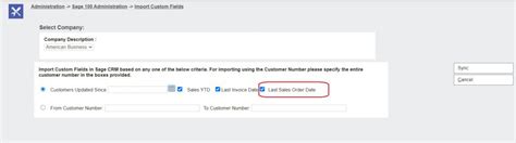 Synching Last Sales Order Date Using Gumu Sage Crm Sage 100 Integration Sage Crm Tips