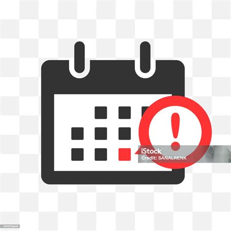 달력 마감일 아이콘입니다 투명한 배경에 플랫 스타일입니다 쉽게 편집할 수 있는 업무 마감일 개념 라인 기호 벡터 스톡 일러스트레이션 마감일에 대한 스톡 벡터 아트 및 기타