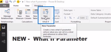Power BI What If Parameter Feature Master Data Skills AI