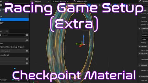 Creating Checkpoint Material Using Substrate Unreal Engine Racing