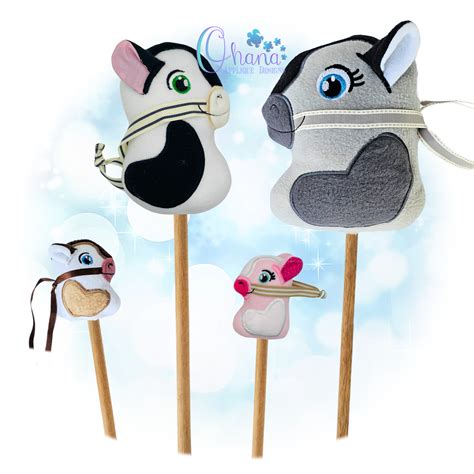 Hobby Cow Stuffie Embroidery Design Ohana Applique Designs