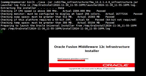 Fmw 12 2 1 4 Installation For Oam Oracle Solutions