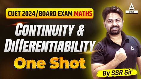 continuity and differentiability one shot class 12 maths chapter 5
