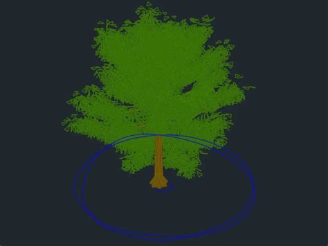 Tree In 3d In Autocad Cad Library