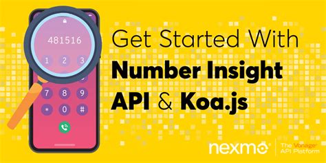 Getting Started With Nexmo S Number Insight APIs On Koa Js DEV Community
