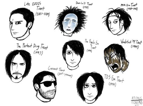 Trent Reznor throughout the years (Part 1) by A9-Emus on DeviantArt