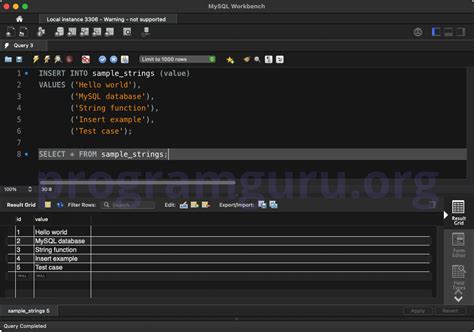 Mysql Insert String Function