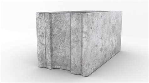 3d Model Cinder Concrete Block Turbosquid 1992430
