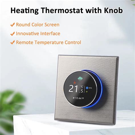 WiFi Smart Thermostat Color Screen Rotary Heating Thermostat With Backlight Temperature Sensor