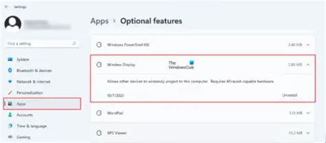 How To Add And Remove Wireless Display Feature In Windows