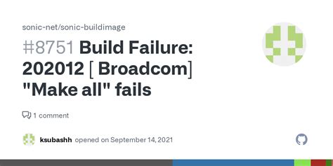 Build Failure Broadcom Make All Fails Issue Sonic Net Sonic Buildimage