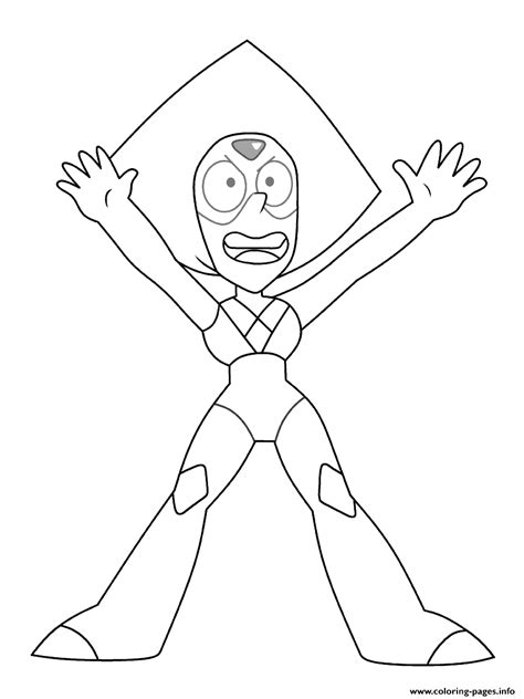 Steven Universe Pearl Gem Coloring Page Printable