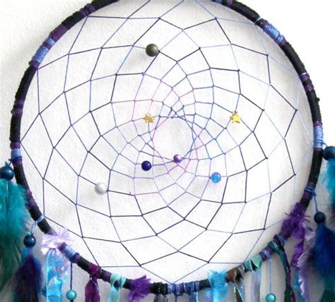 Interstellar Nebula In A Cosmic Galaxy Native Woven Dreamcatcher