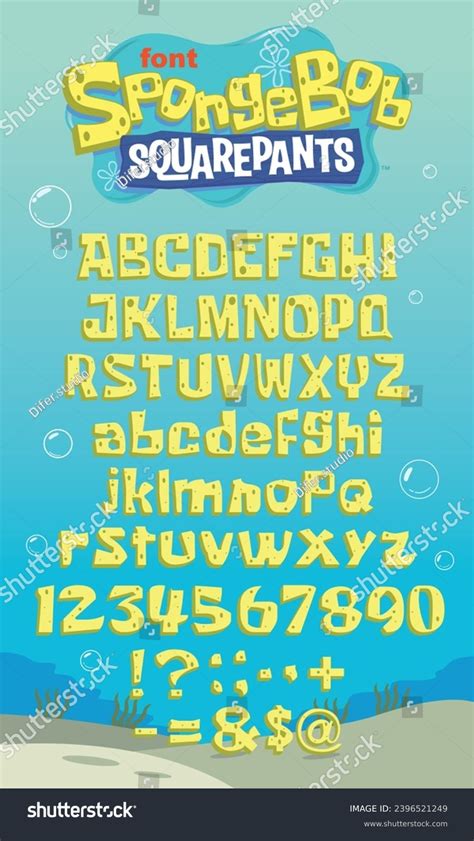 Sponge Bob Font Over 6 Royalty Free Licensable Stock Illustrations