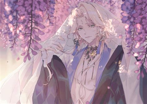 Safebooru 1boy Absurdres Arms Up Bangs Bare Pectorals Bishounen