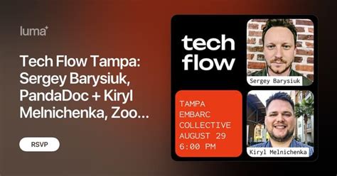 Elina Omarova On Linkedin Tech Flow Tampa Sergey Barysiuk Pandadoc