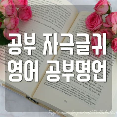 짧은 공부자극 글귀 영어 공부 명언 세 가지 네이버 블로그