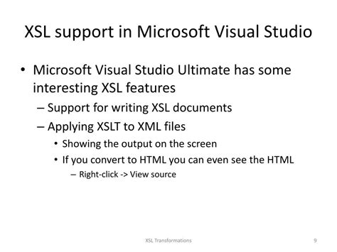 Ppt Xsl Transformations Powerpoint Presentation Free Download Id